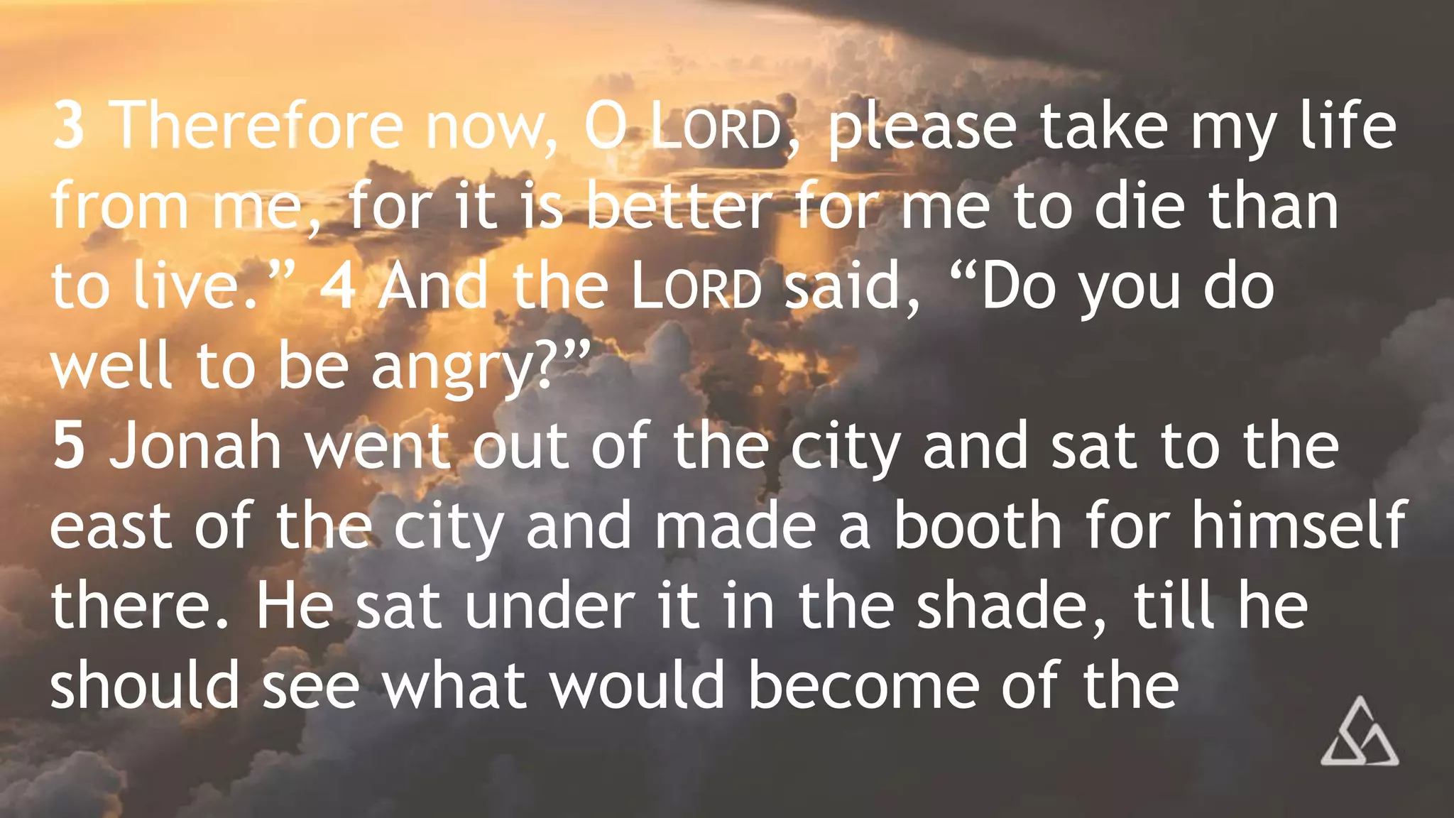 Into the Storm of God's Grace: Jonah 4 | PPTX