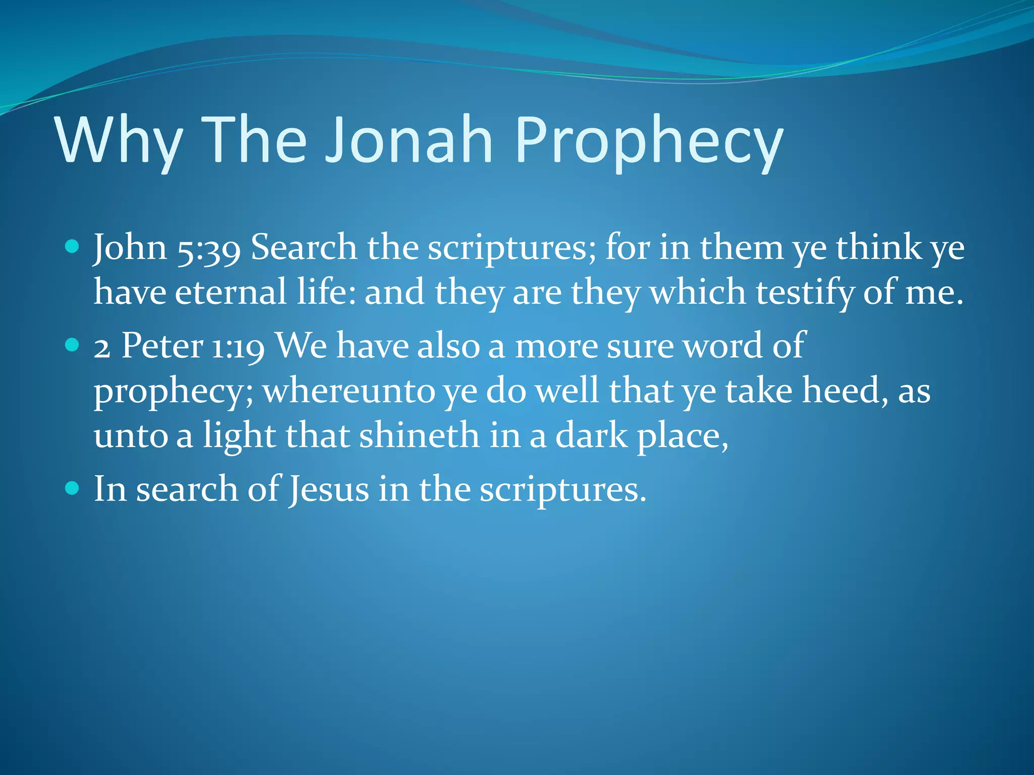 Jonah prophecy | PPTX