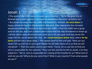 Jonah study | PPTX