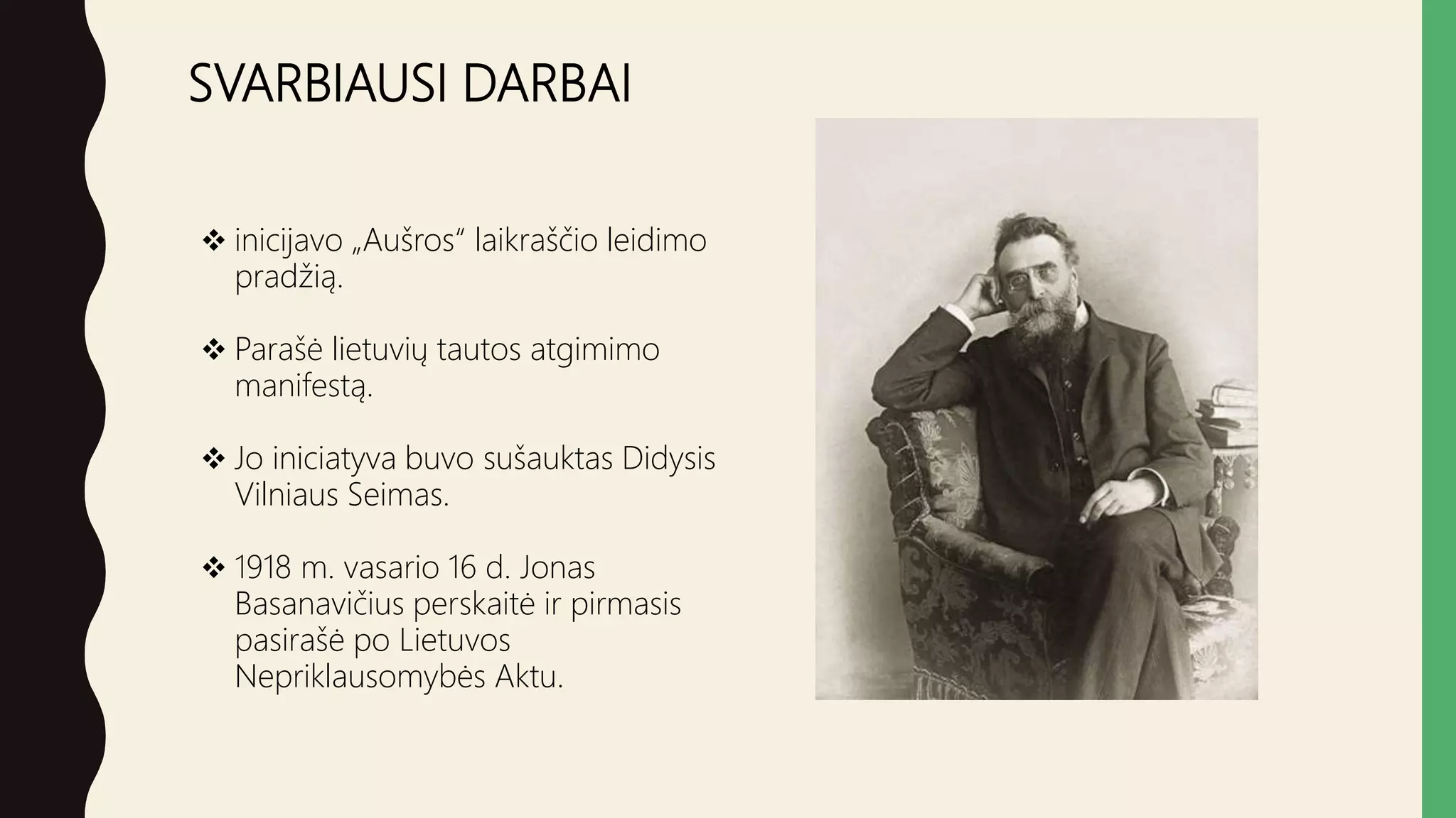 Jonas basanavicius patriarchas | PPSX