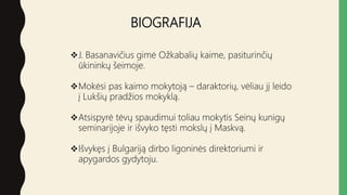 Jonas basanavicius patriarchas | PPSX