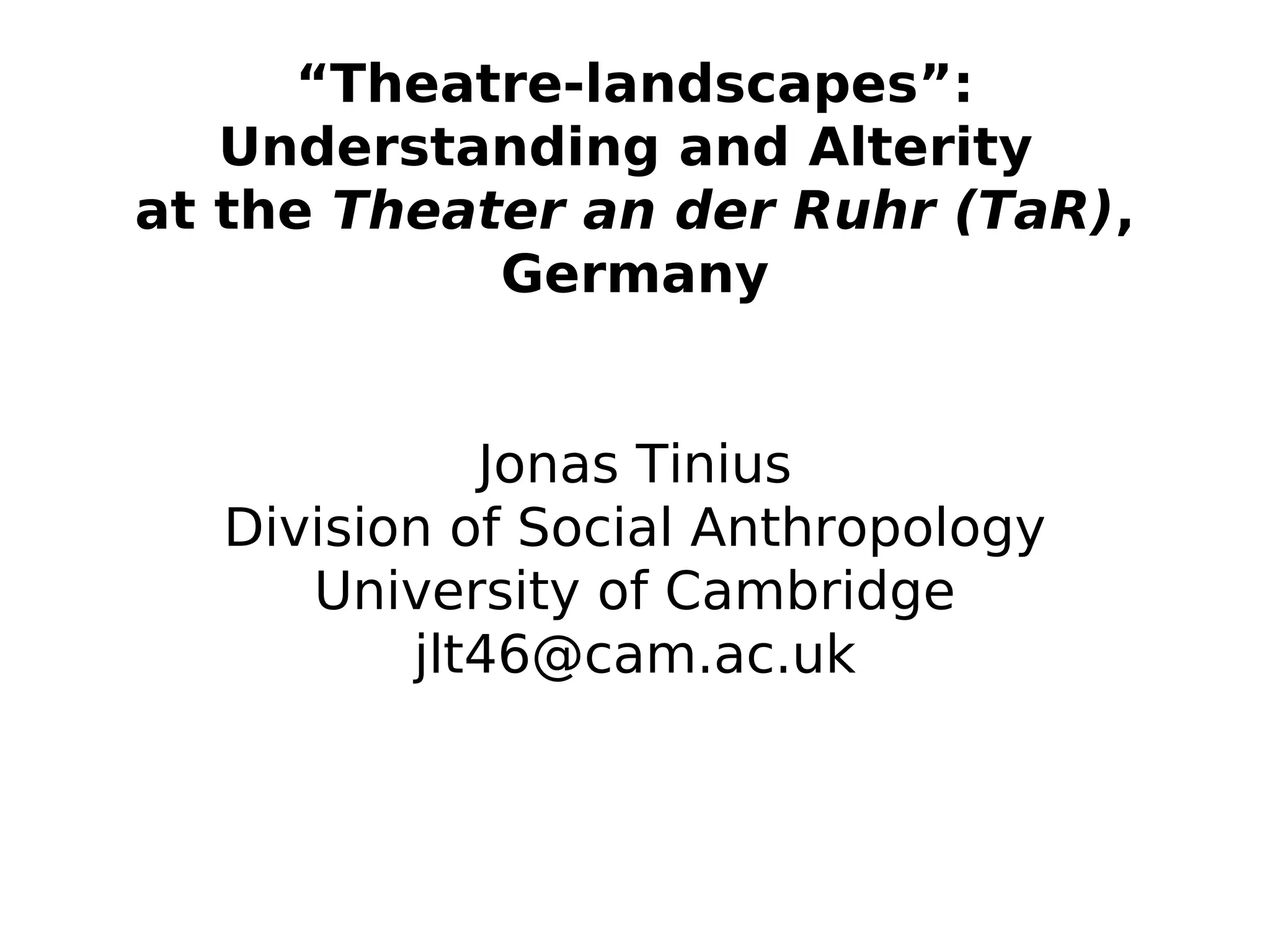 Jonas tinius | PDF