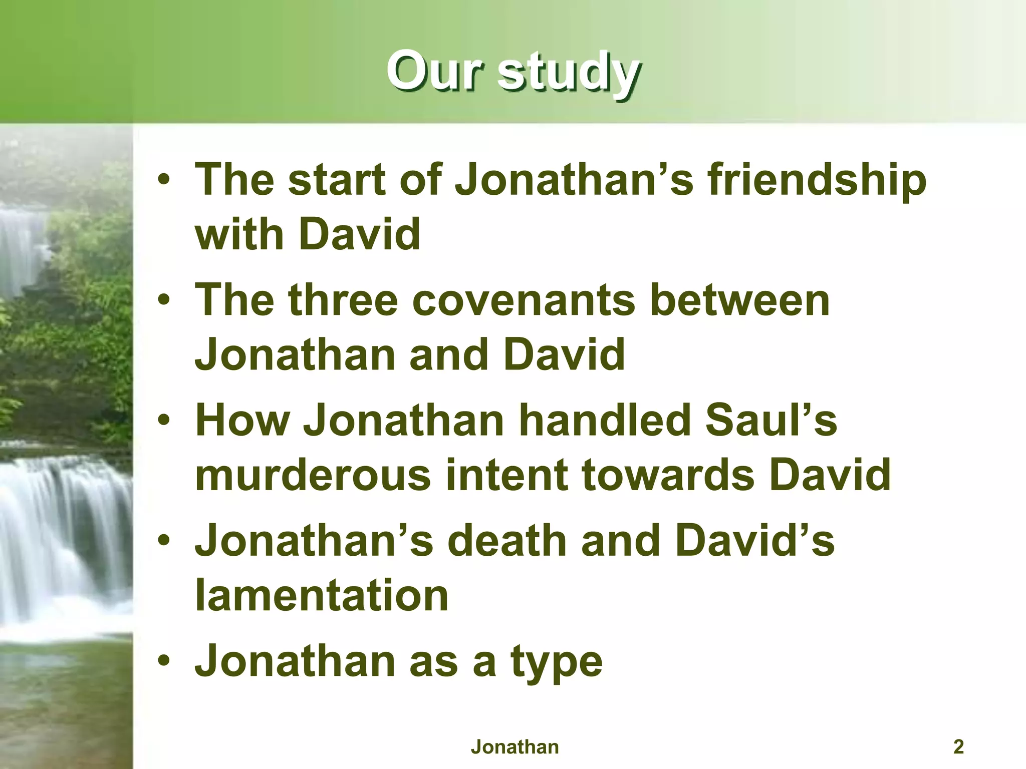 Jonathan – a character study | PPTX | Christianity | Religion ...
