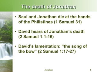 Jonathan – a character study | PPTX