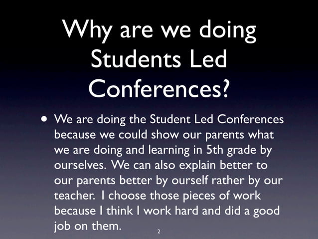 Student Led Conference - Jonathan | PPT