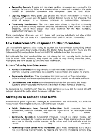 Jonathan Diller Missing: Impact of Fake News & Community | DOCX