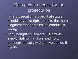 Jonathan Euceda Lawrence V. Texas | PPT | Legal Services Industry | Industries