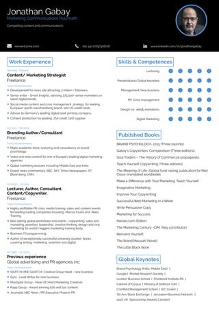 Jonathan gabay resume | PDF