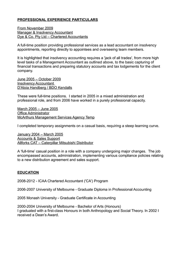 Jonathan Jackson CV | PDF