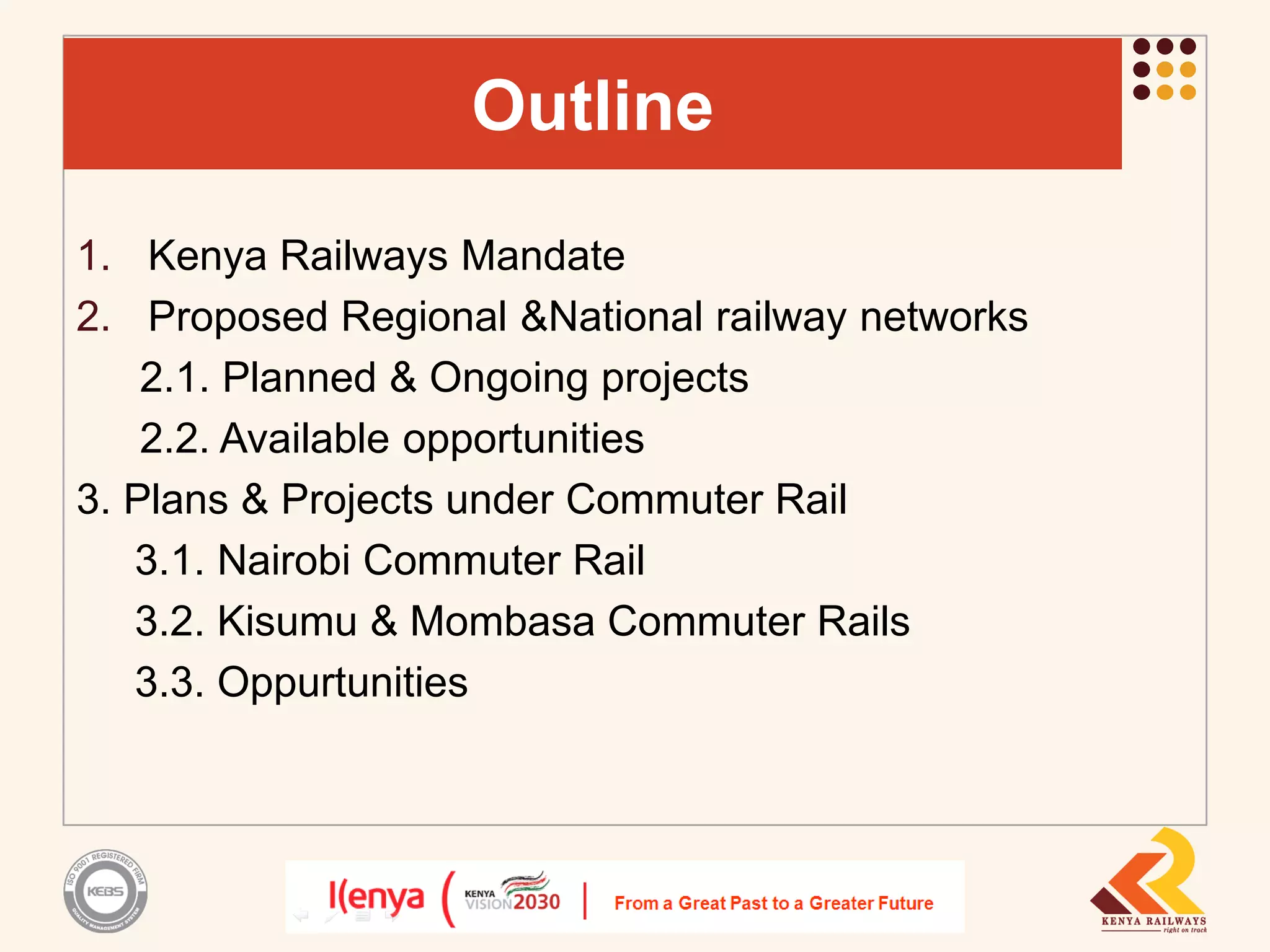 Kenya rail sector | PDF | Rail Travel | Travel Type