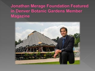 Jonathan merage: featured in the prominent magazine Weatherwise | PPT