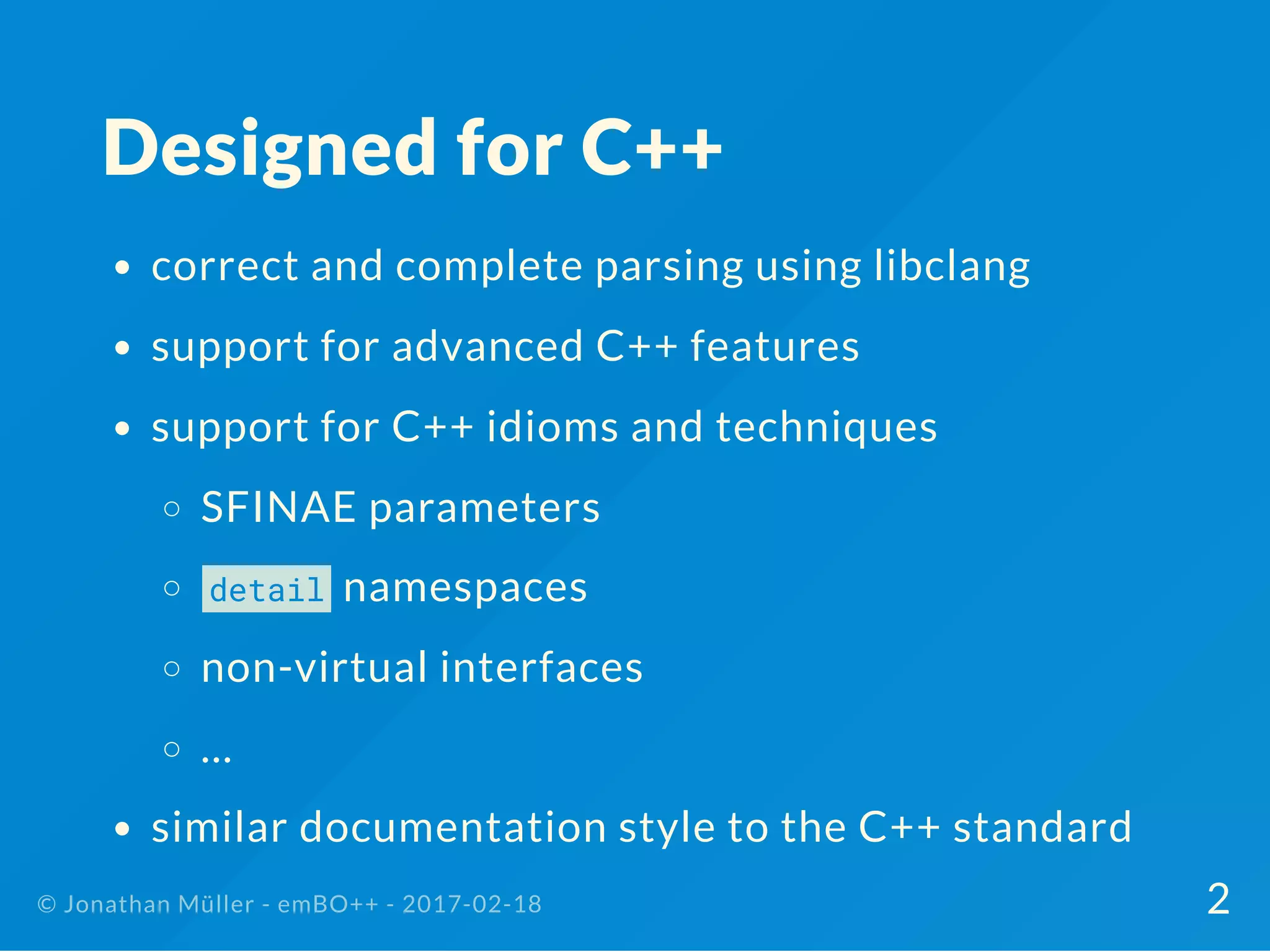 standardese - a WIP next-gen Doxygen | PDF