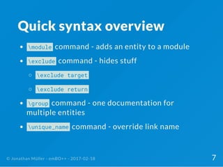 standardese - a WIP next-gen Doxygen | PDF