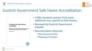 Certifying and Securing a Trusted Environment for Health Informatics ...