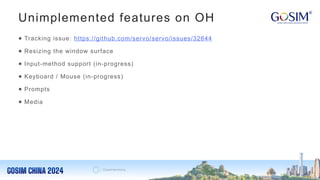 GOSIM 2024 - Porting Servo to OpenHarmony | PPTX