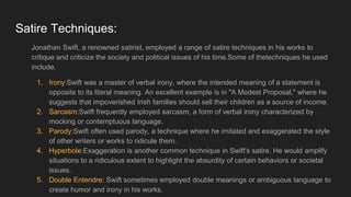 "Jonathan Swift" as a writer Satirist.. | PPT