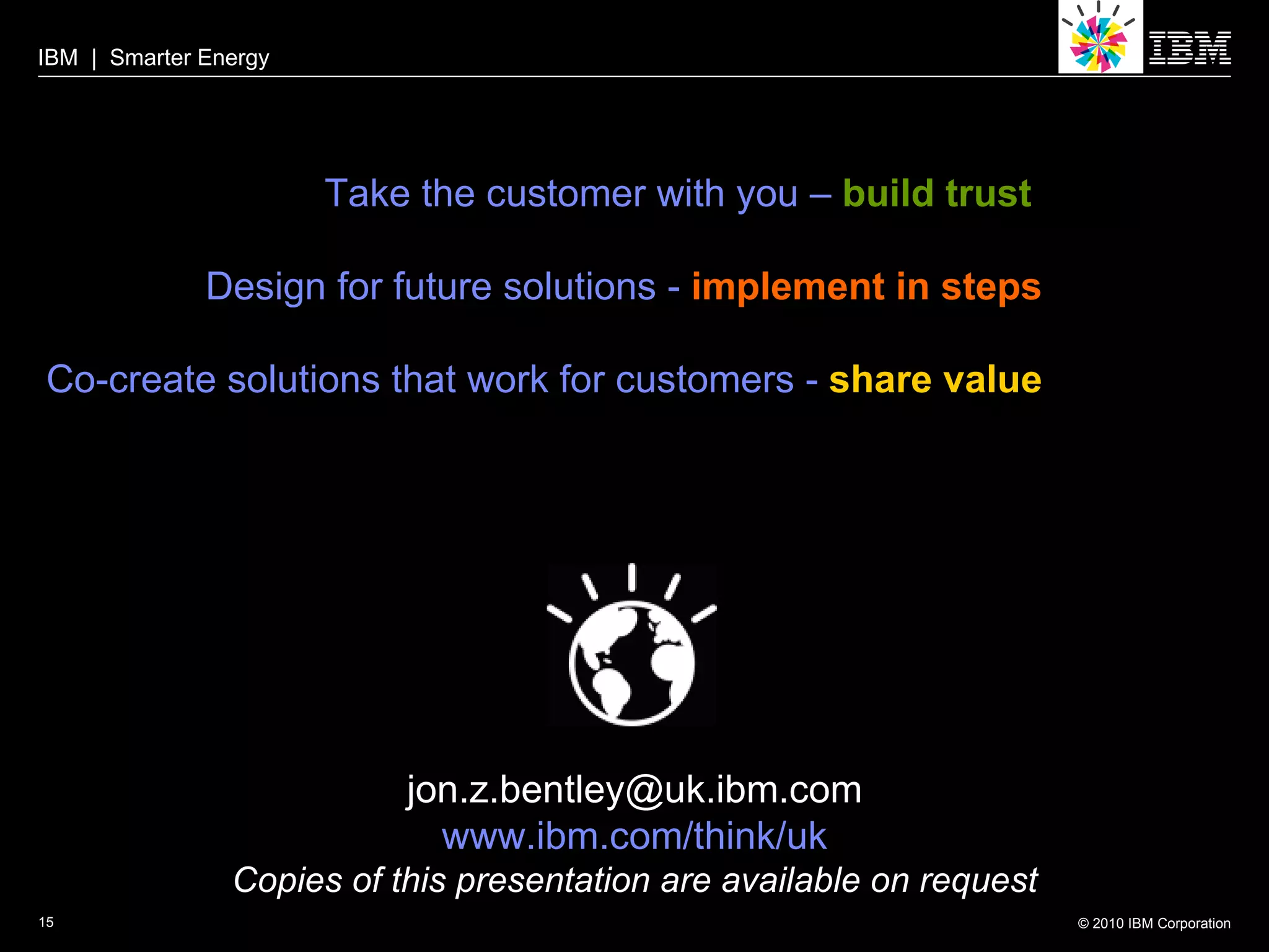 CBI energy conference: Jon Bentley | PPT