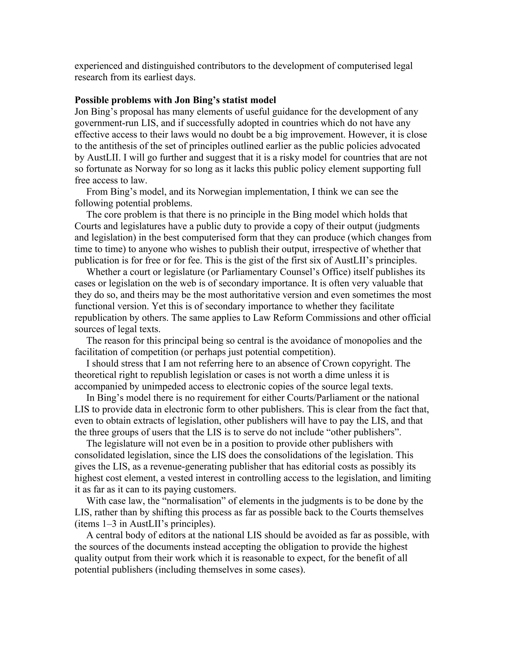 Jon Bing And The History Of Computerised Legal Research Some | PDF