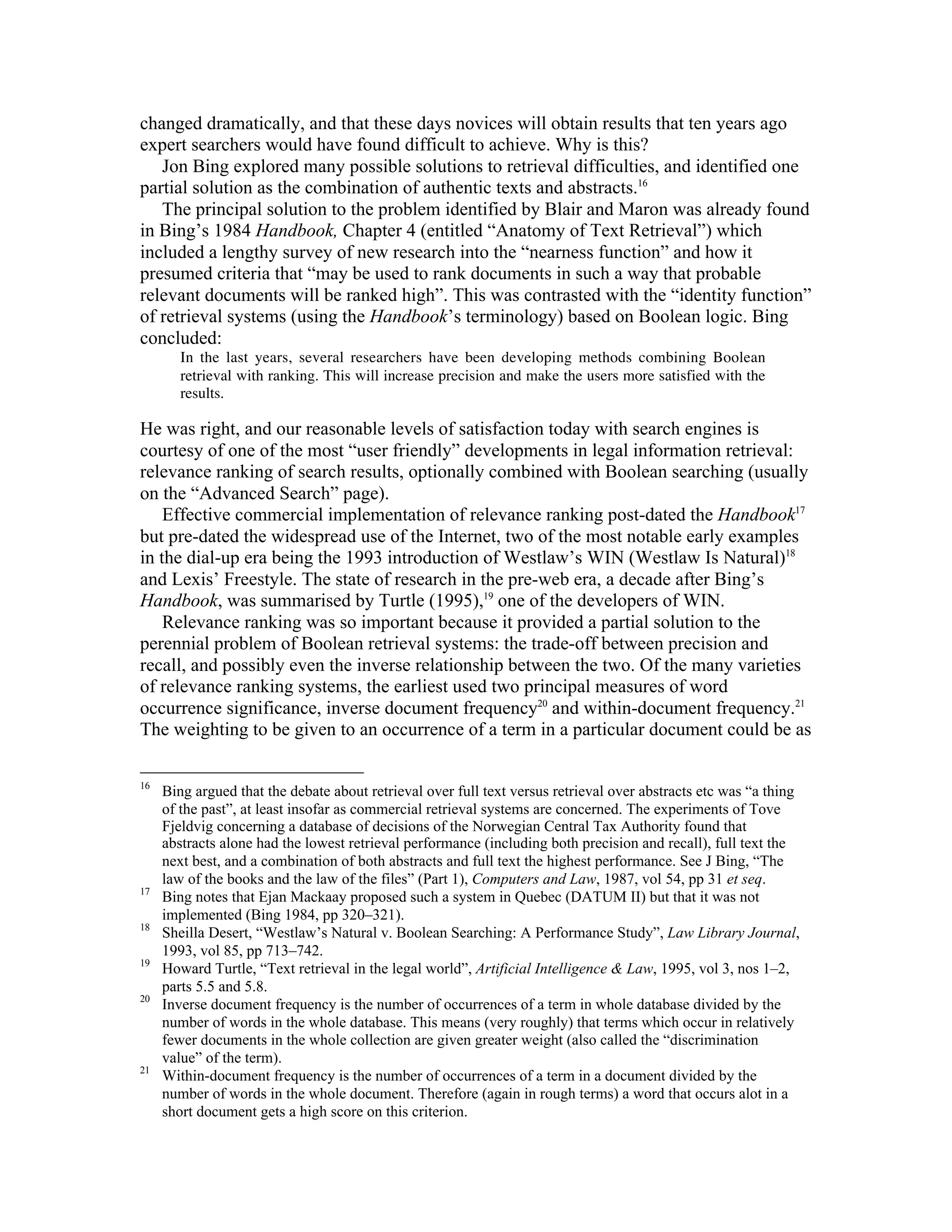 Jon Bing And The History Of Computerised Legal Research Some | PDF