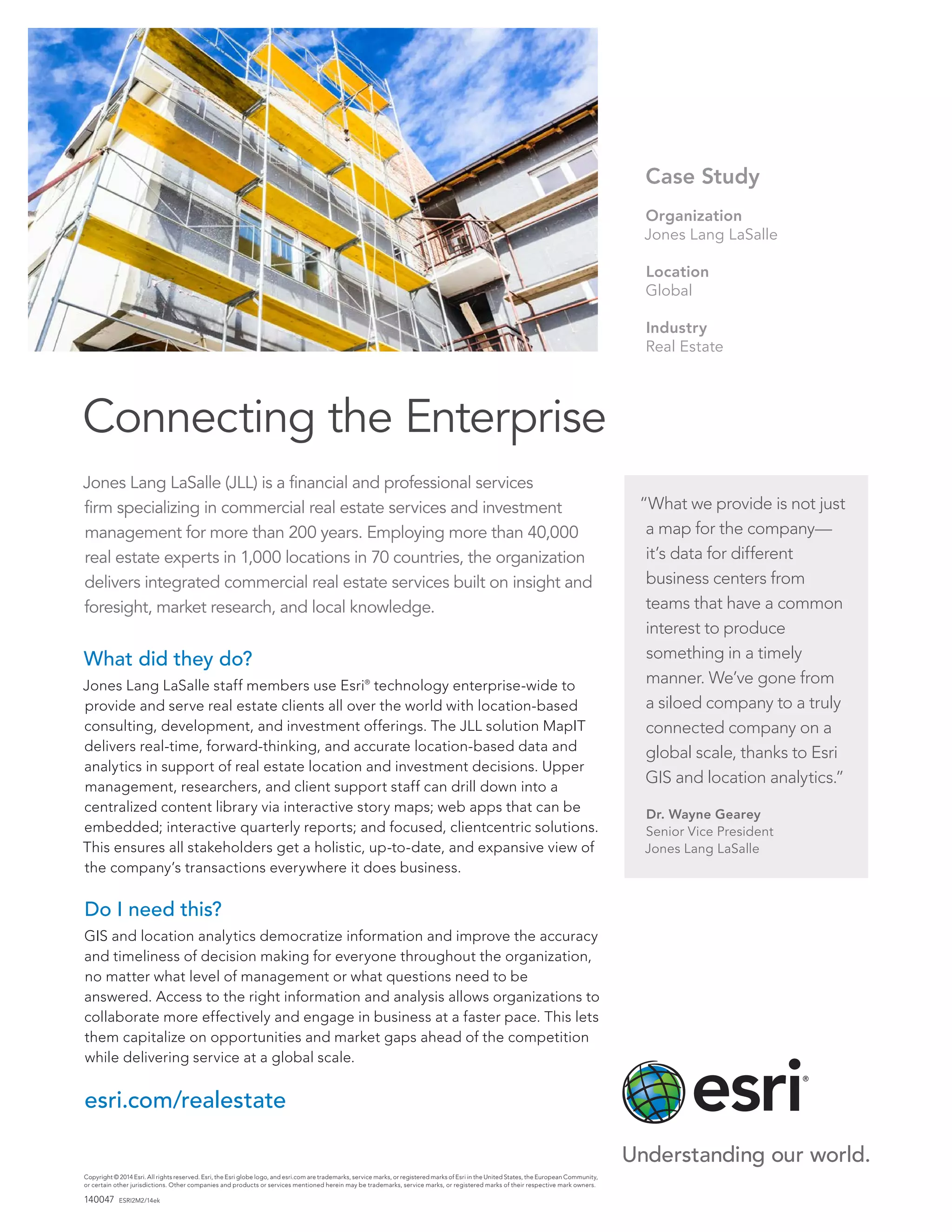 Jones Lang LaSalle Case Study | PDF