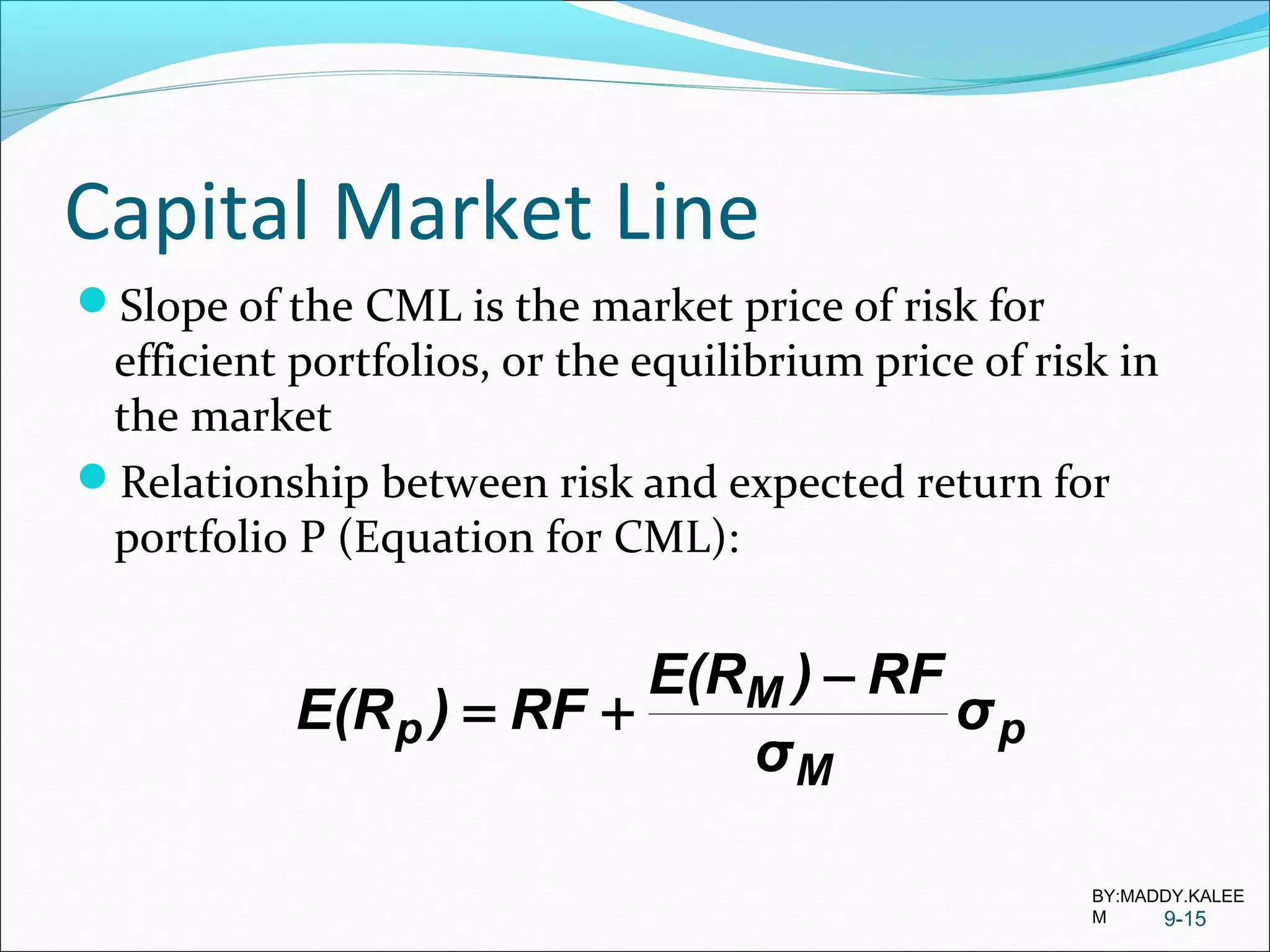 Asset Pricing Models Ppt 8332