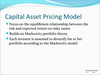 Asset Pricing Models | PPT | Stocks and Bonds | Personal Investing