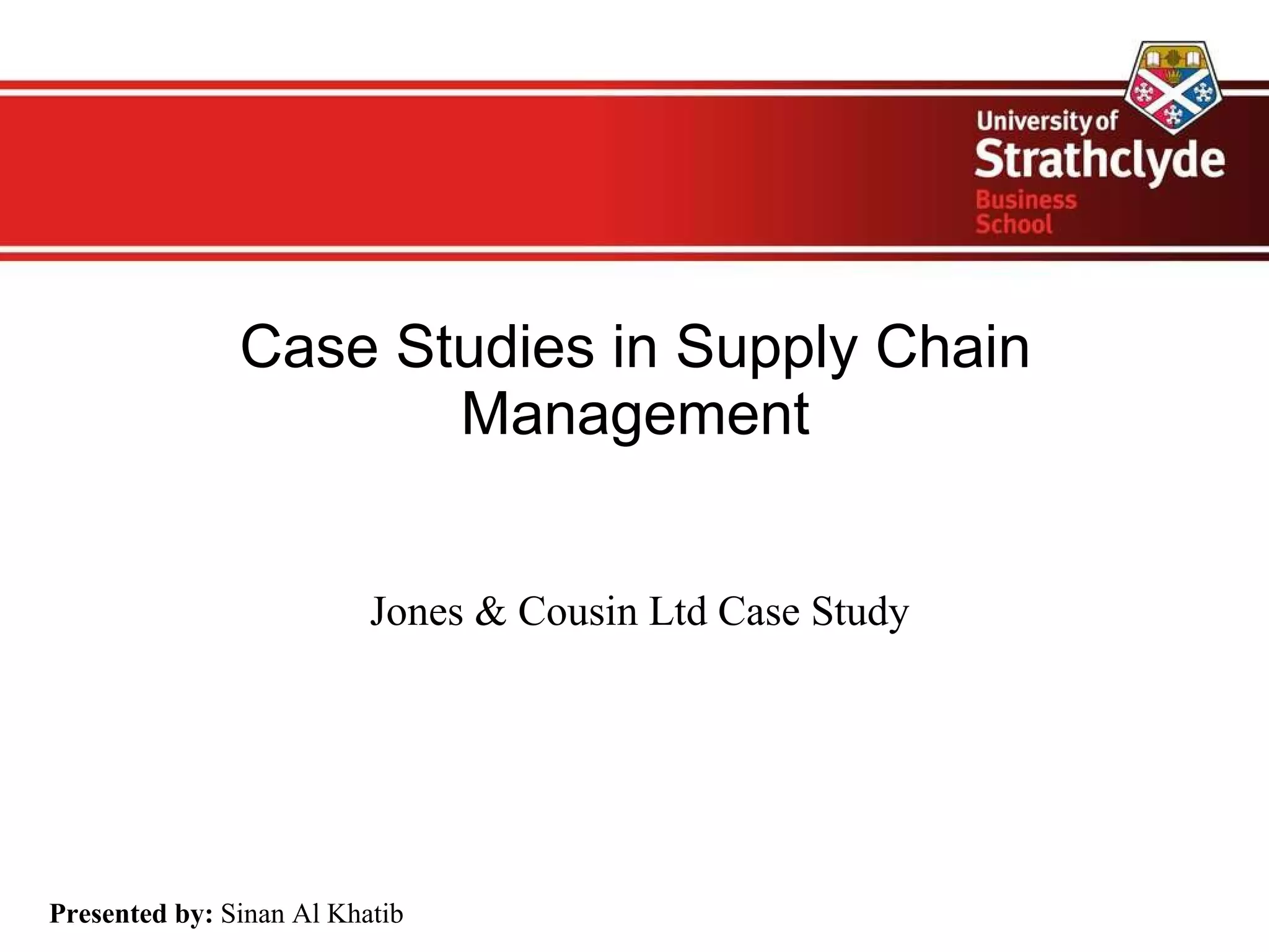 Jones and cousin case study support presentation | PPT
