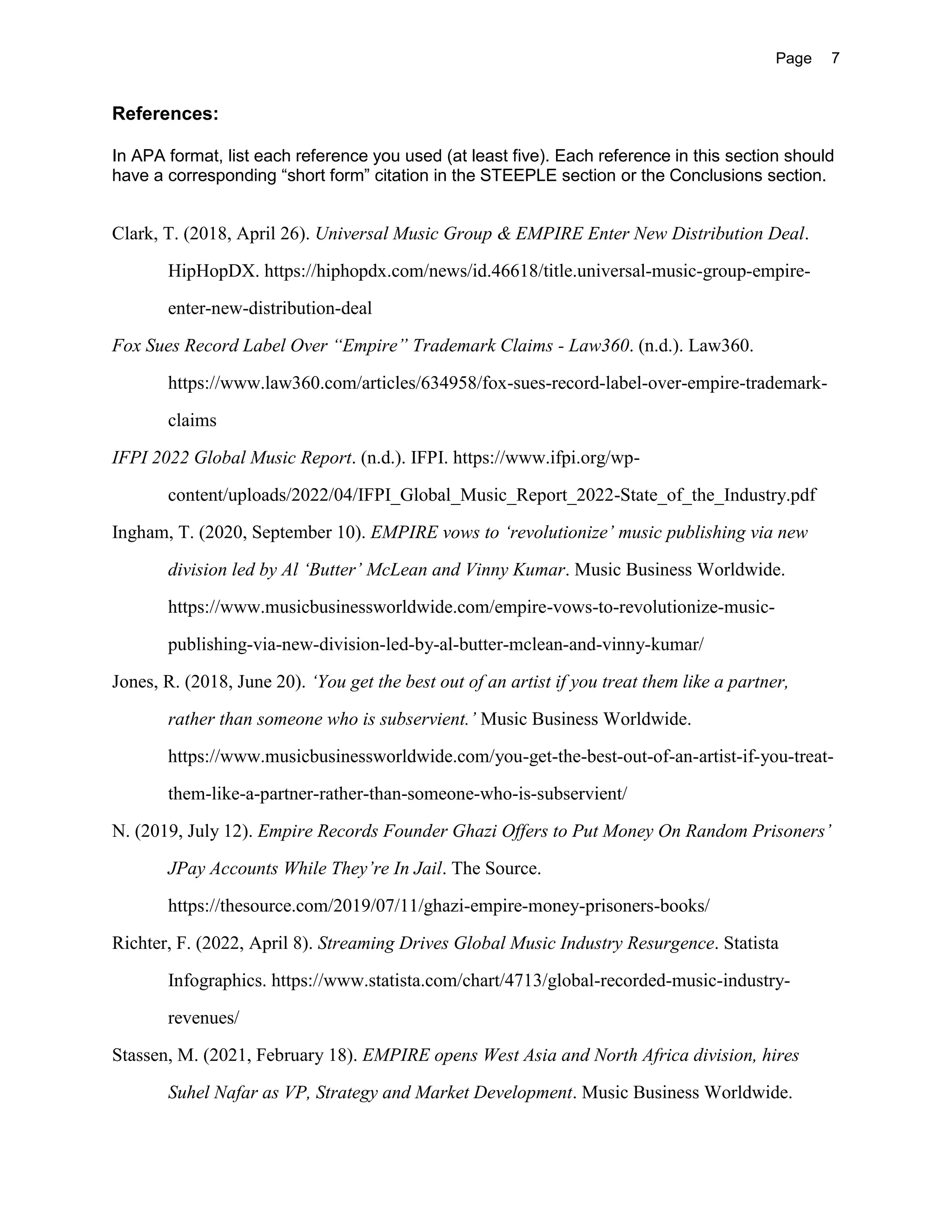 Environmental Analysis for EMPIRE | DOCX
