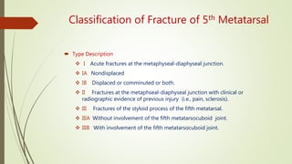 Jone's fracture by Dr.Mahbub | PPTX