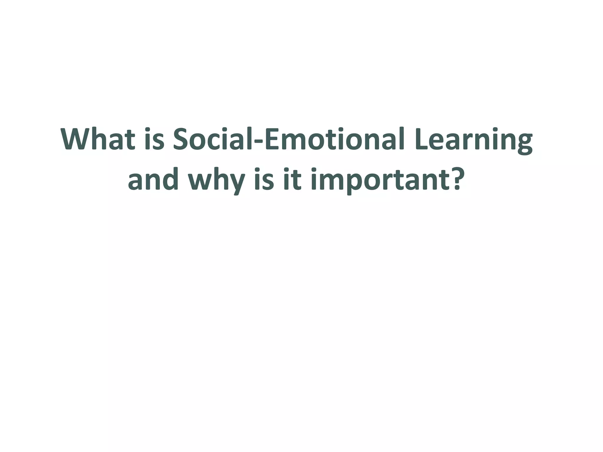Social Emotional Learning | PPTX