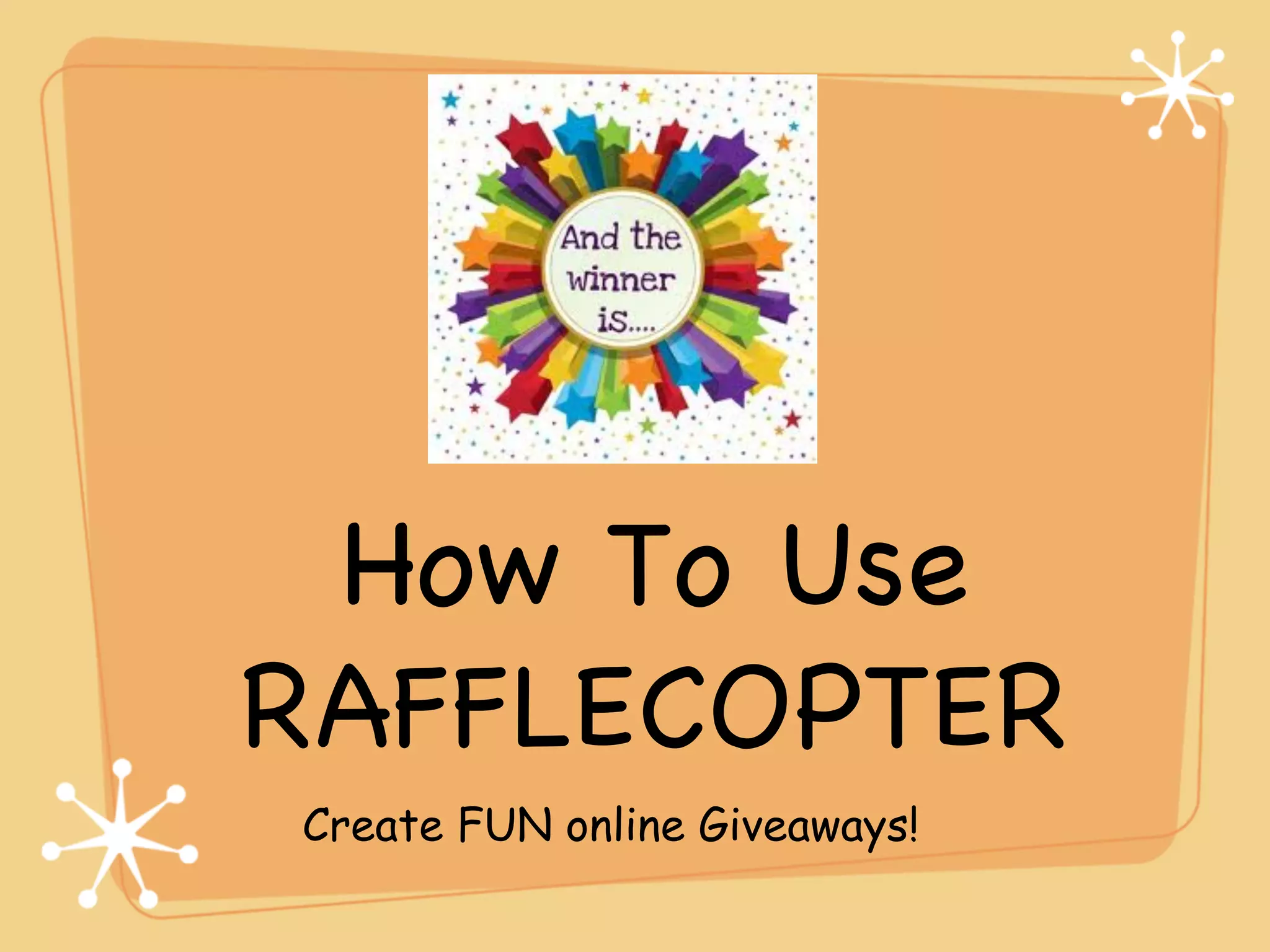Jones how to use rafflecopter | PDF | Technology & Computing