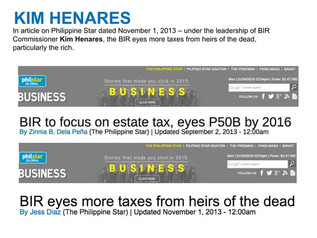 Jon Herrera Estate Tax Planning in the Philippines | PPTX