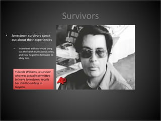 Jonestown: Perspectives On The 30th Anniversary | PPT