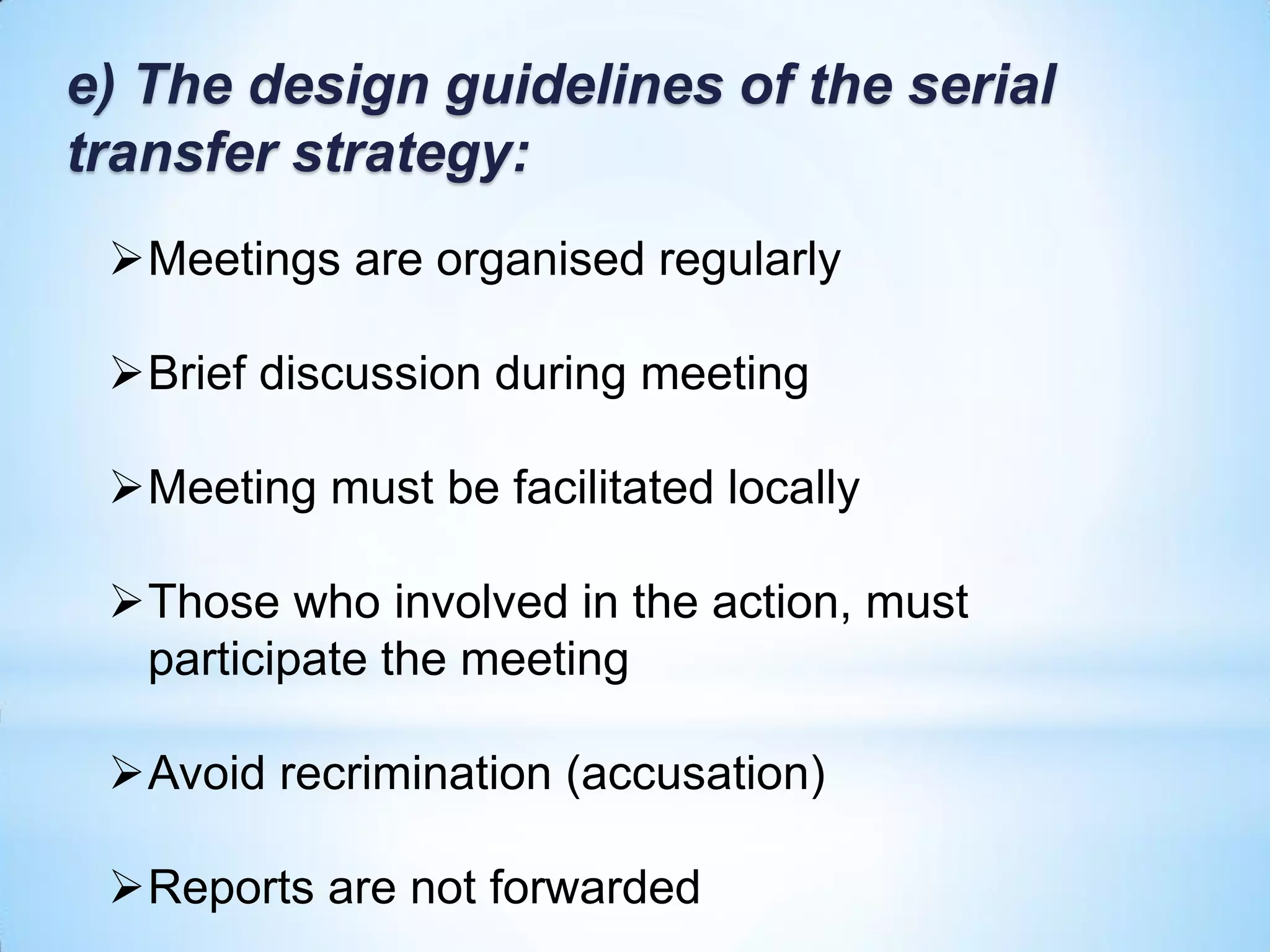 Knowledge Transfer Strategies: Serial Transfer | PDF