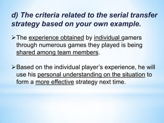 Knowledge Transfer Strategies: Serial Transfer | PDF