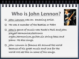 John Lennon Slideshow | PPT