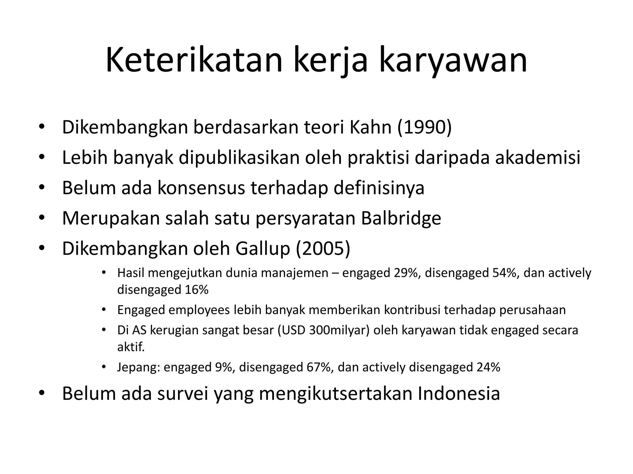 Keterikatan Kerja Karyawan dan Talent Management - Joni soebandono ...
