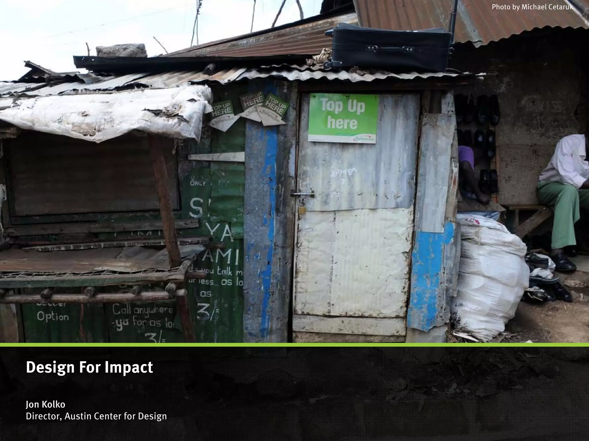 ISA11 - Jon Kolko: Design for Impact | PDF