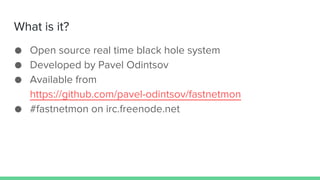 Jon Nield FastNetMon | PDF