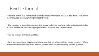 Intel Hex File for PIC18 and PIC18 trainer design | PPTX