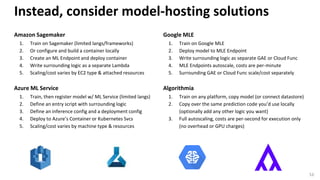 Serverless Functions and Machine Learning: Putting the AI in APIs | PPTX