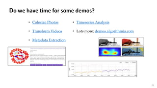 Serverless Functions and Machine Learning: Putting the AI in APIs | PPTX