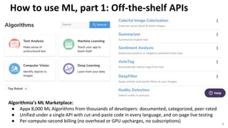Serverless Functions and Machine Learning: Putting the AI in APIs | PPTX | Cloud Computing ...
