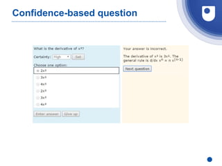 Confidence based marking: assessing with confidence | PPT