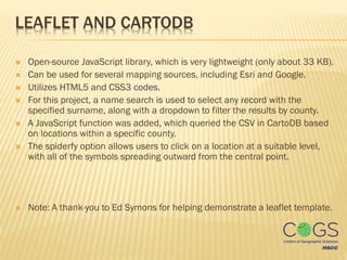 Nova Scotia Surnames and Mapping Methods | PPT