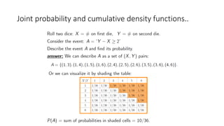 Joint probability mass and density functions | PPT