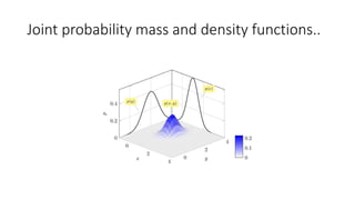 Joint probability mass and density functions | PPT