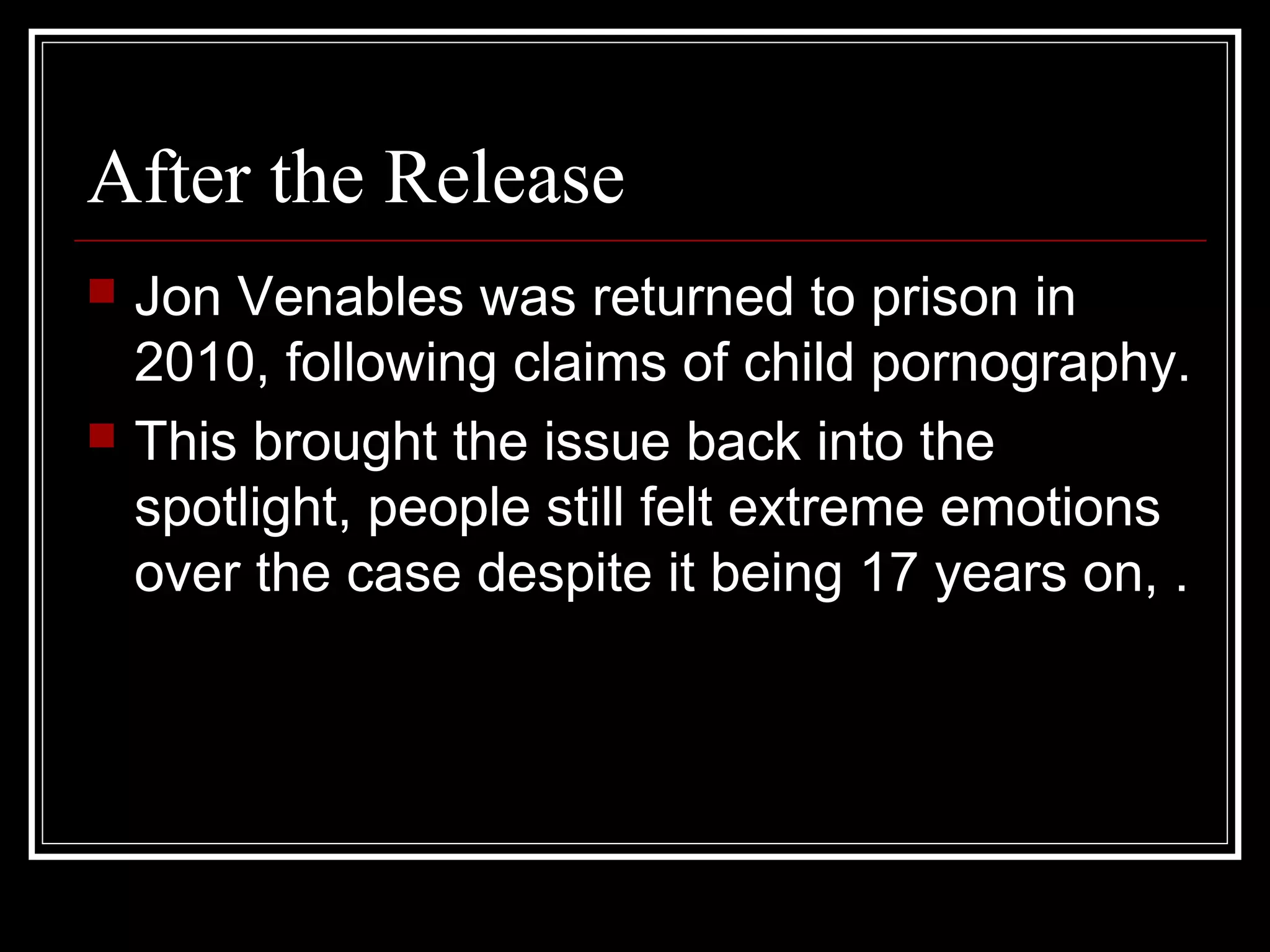 Jon venables & robert thompson | PPT