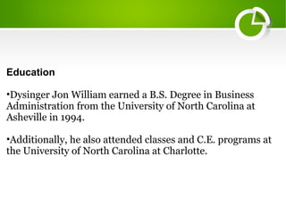 Jon William Dysinger – Engine Builder | PPT