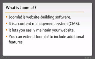 Joomla 1-introduction | PPT